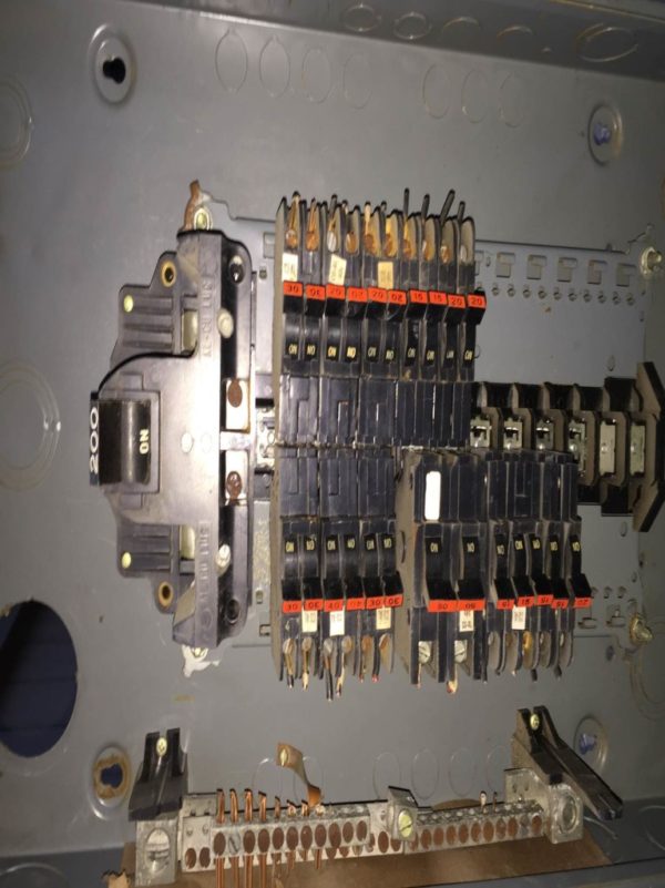 Panel damage resulting from temperature changes and condensation.